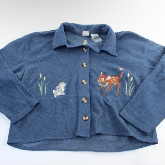 Disney | Jackets & Coats | Vintage Disney Bambi Fleece | Poshmark